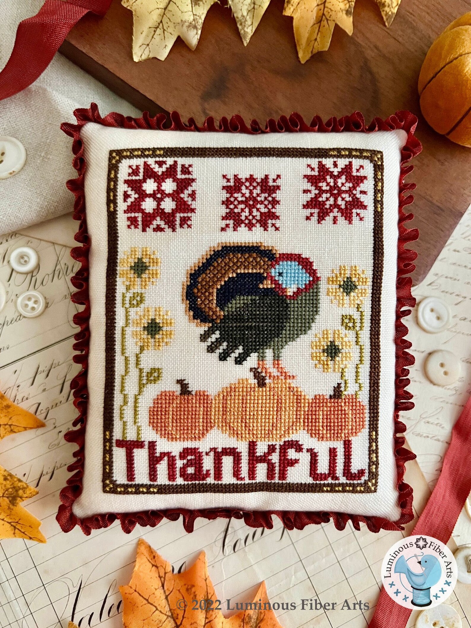 Counted Cross Stitch Pattern A Turkey's Thanks | Etsy