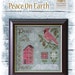 Counted Cross Stitch Pattern, Peace on Earth, Cardinal, Saltbox House ...
