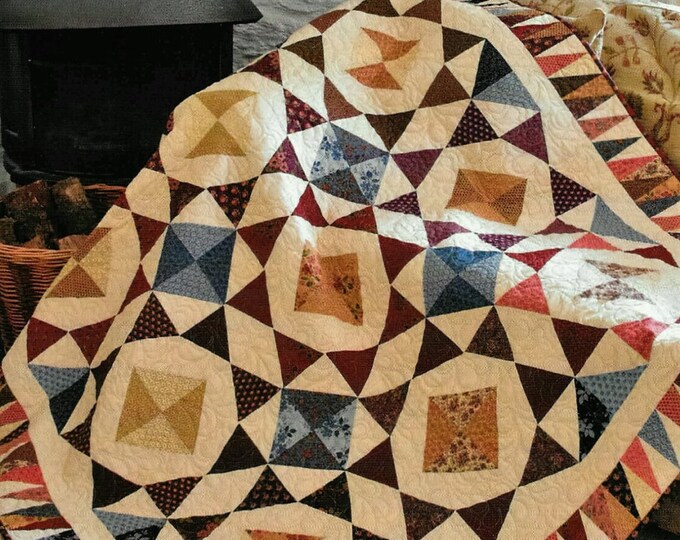 Quilt Pattern, Barn Dance, the Quilt Room, Pieced Quilt, Bed Quilt ...