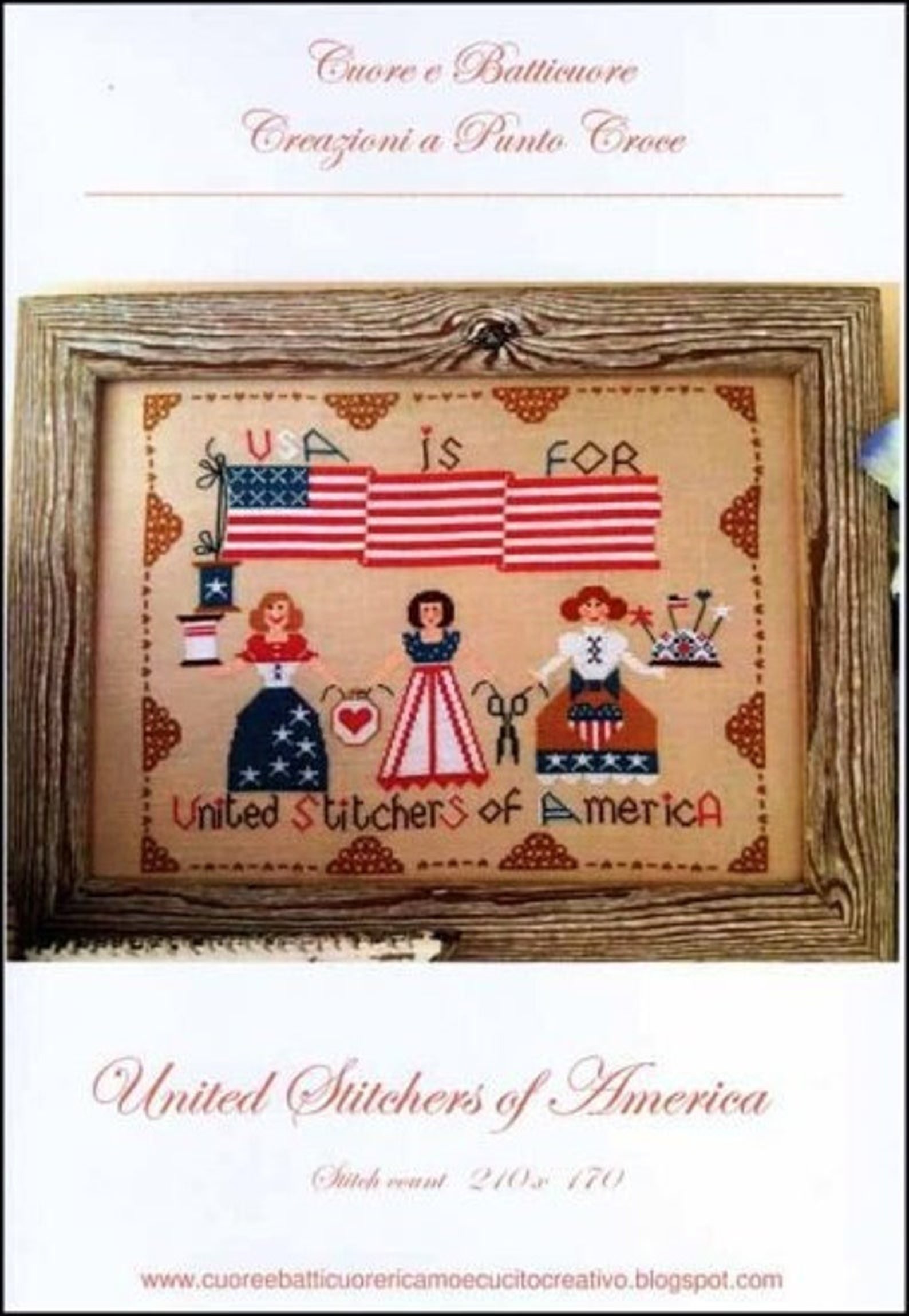 Counted Cross Stitch Pattern, United Stitchers of America, American ...