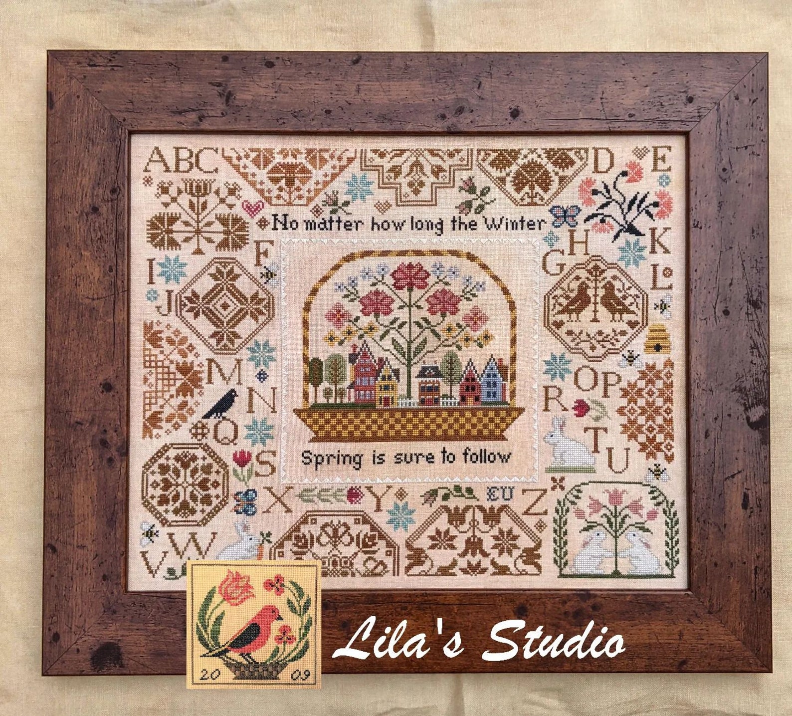 Counted Cross Stitch Pattern Spring Quaker Spring Decor - Etsy