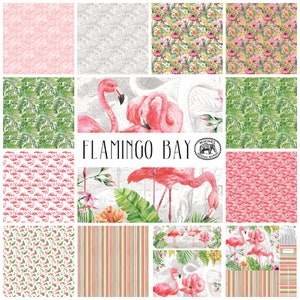 Flamingo Bay Cotton Fabric - Etsy