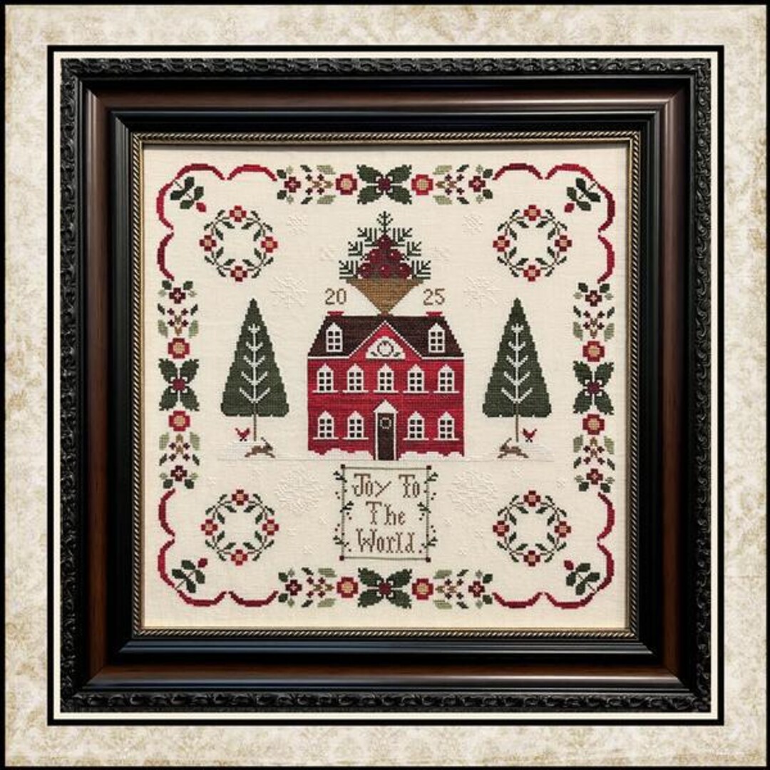 Counted Cross Stitch Pattern, Joy to the World, Christmas Decor ...