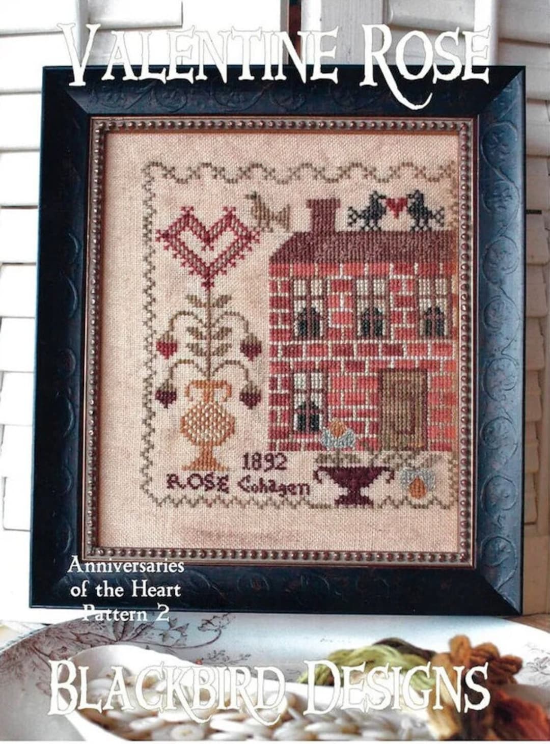 Counted Cross Stitch Pattern, Valentine Rose, Anniversaries of the ...