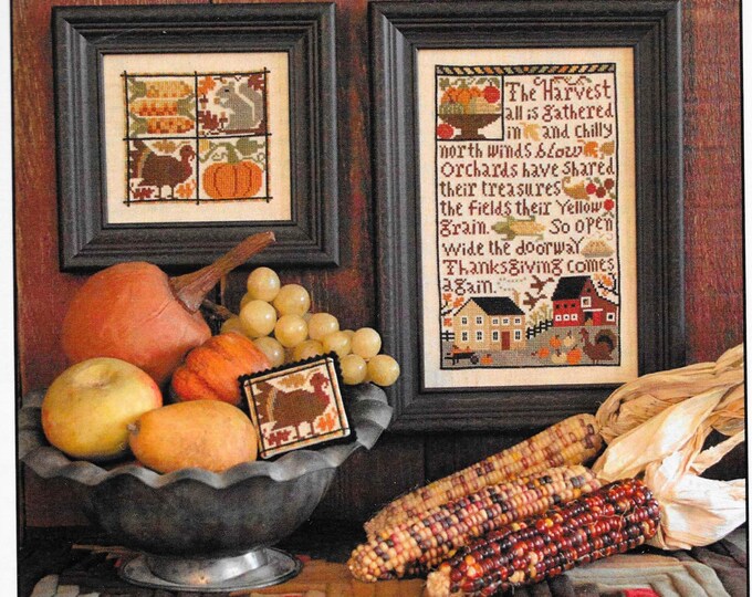 Counted Cross Stitch Pattern, Thanksgiving Comes Again, Fall Decor ...
