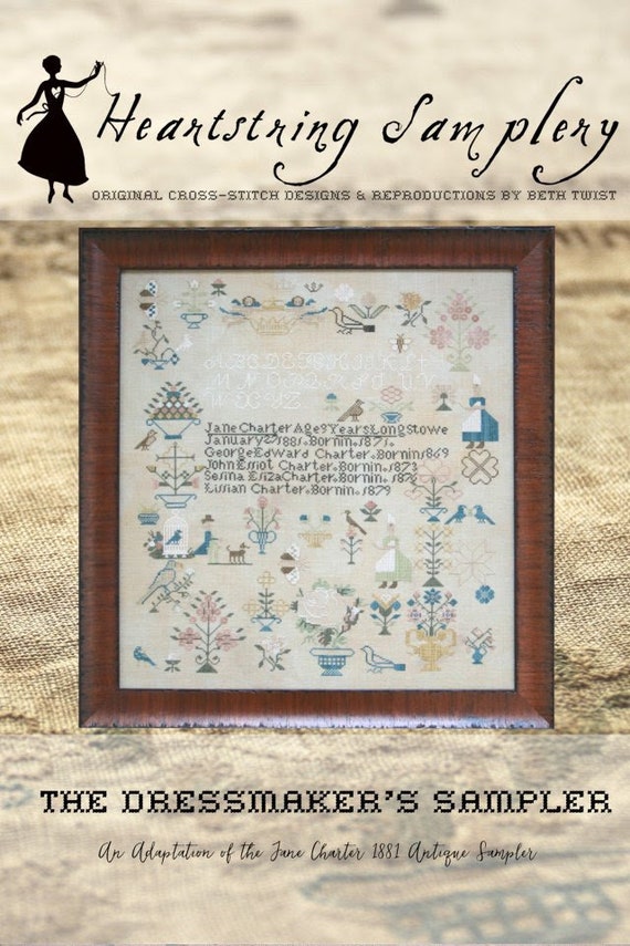 Counted Cross Stitch Pattern the Dressmaker's Sampler - Etsy
