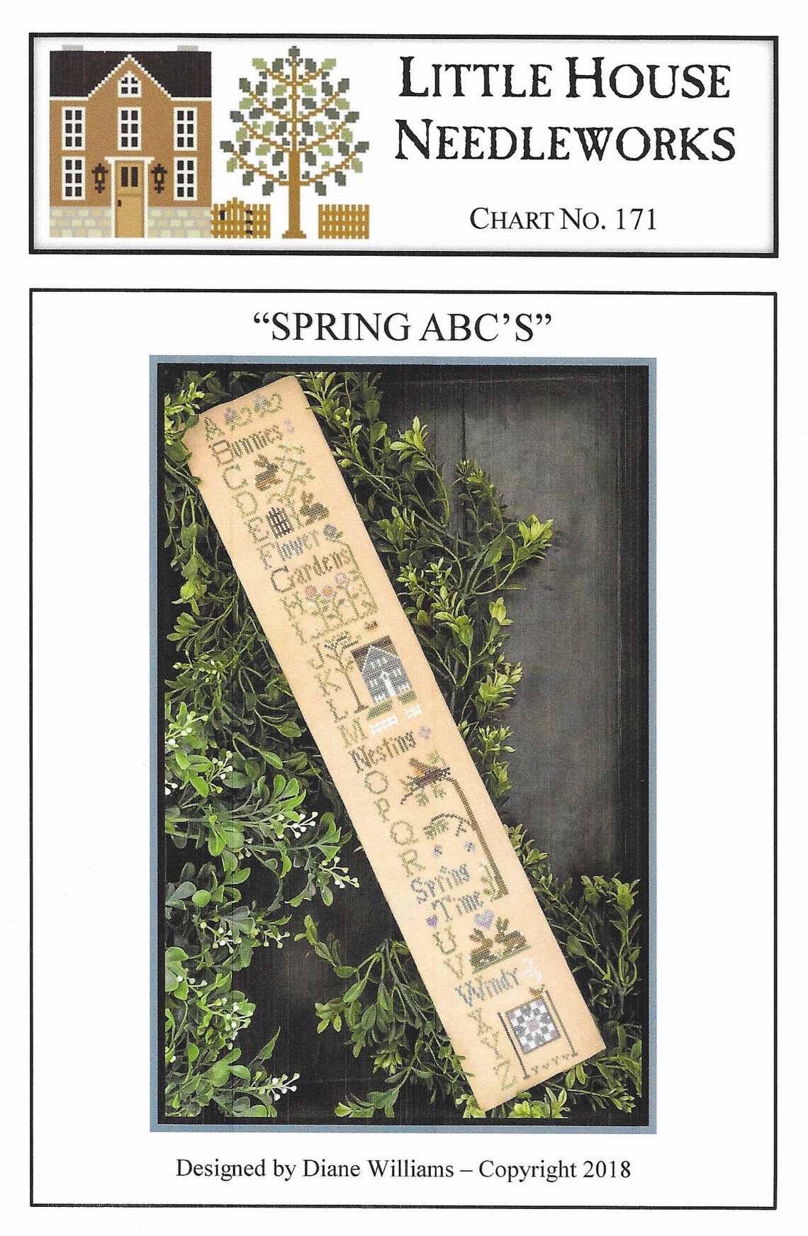 Counted Cross Stitch Pattern Spring Abc's Cross Stitch - Etsy