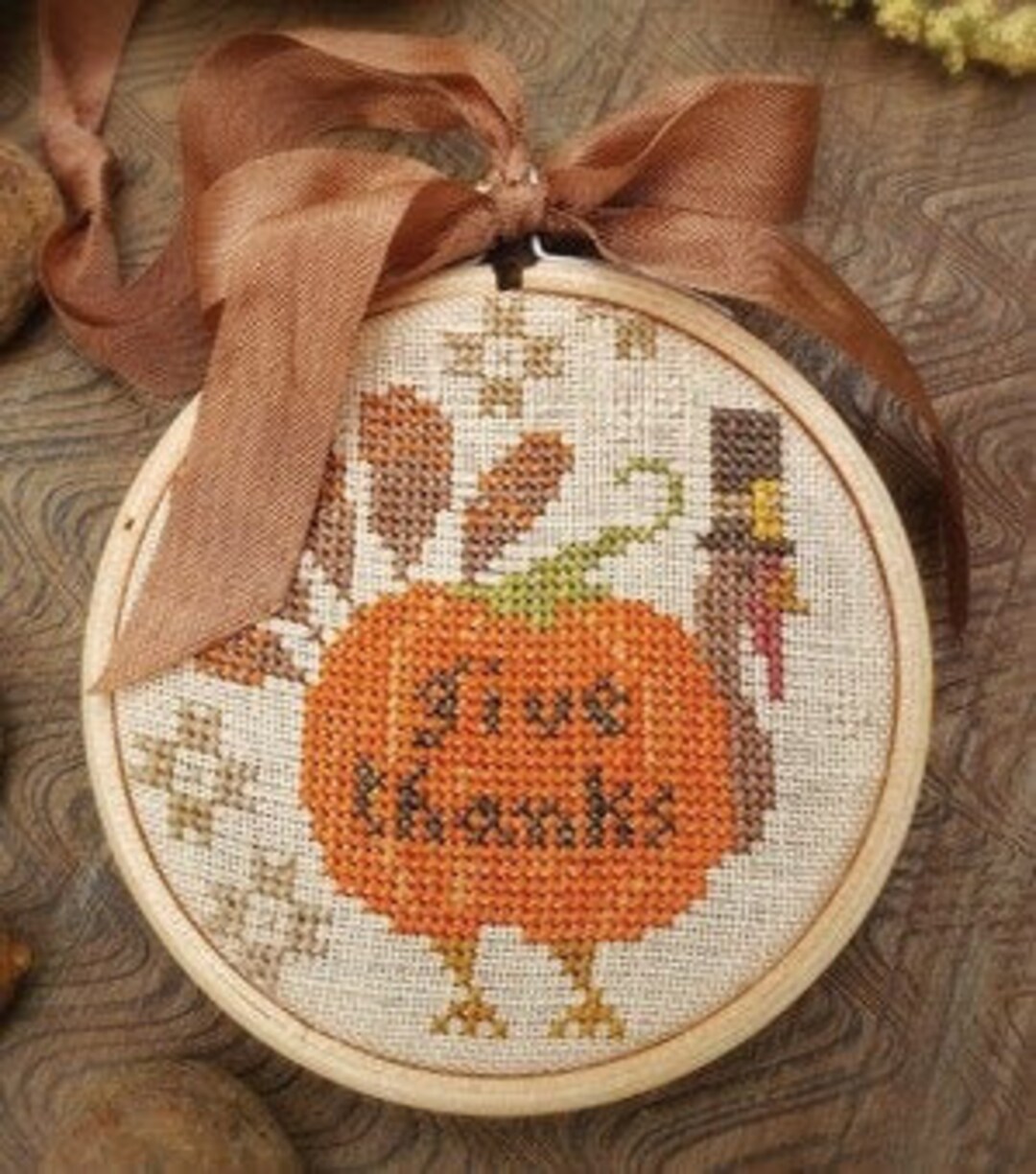 Counted Cross Stitch Pattern, Holiday Hoopla, Thanksgiving, Turkey ...