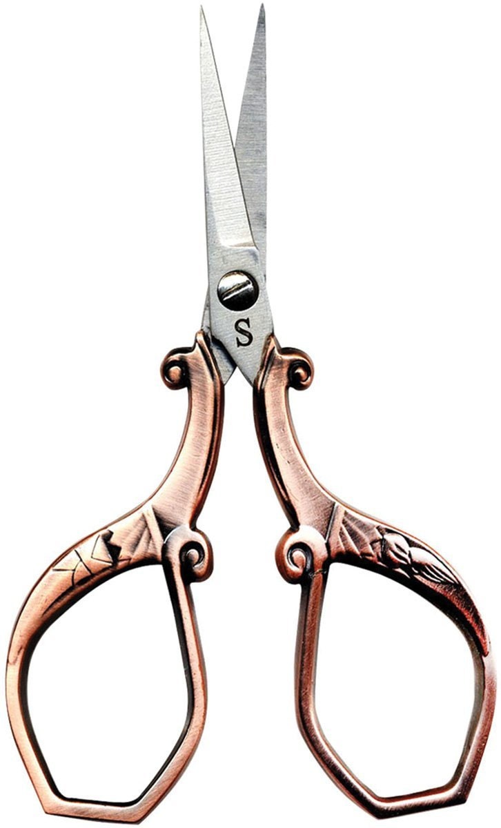 Embroidery Scissors, Copper Square Handle, Heirloom Embroidery Scissors ...