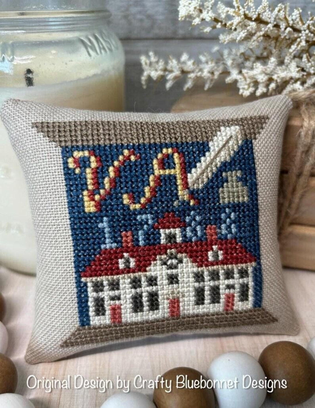Counted Cross Stitch Pattern, Virginia State Spool, State Spool Series ...