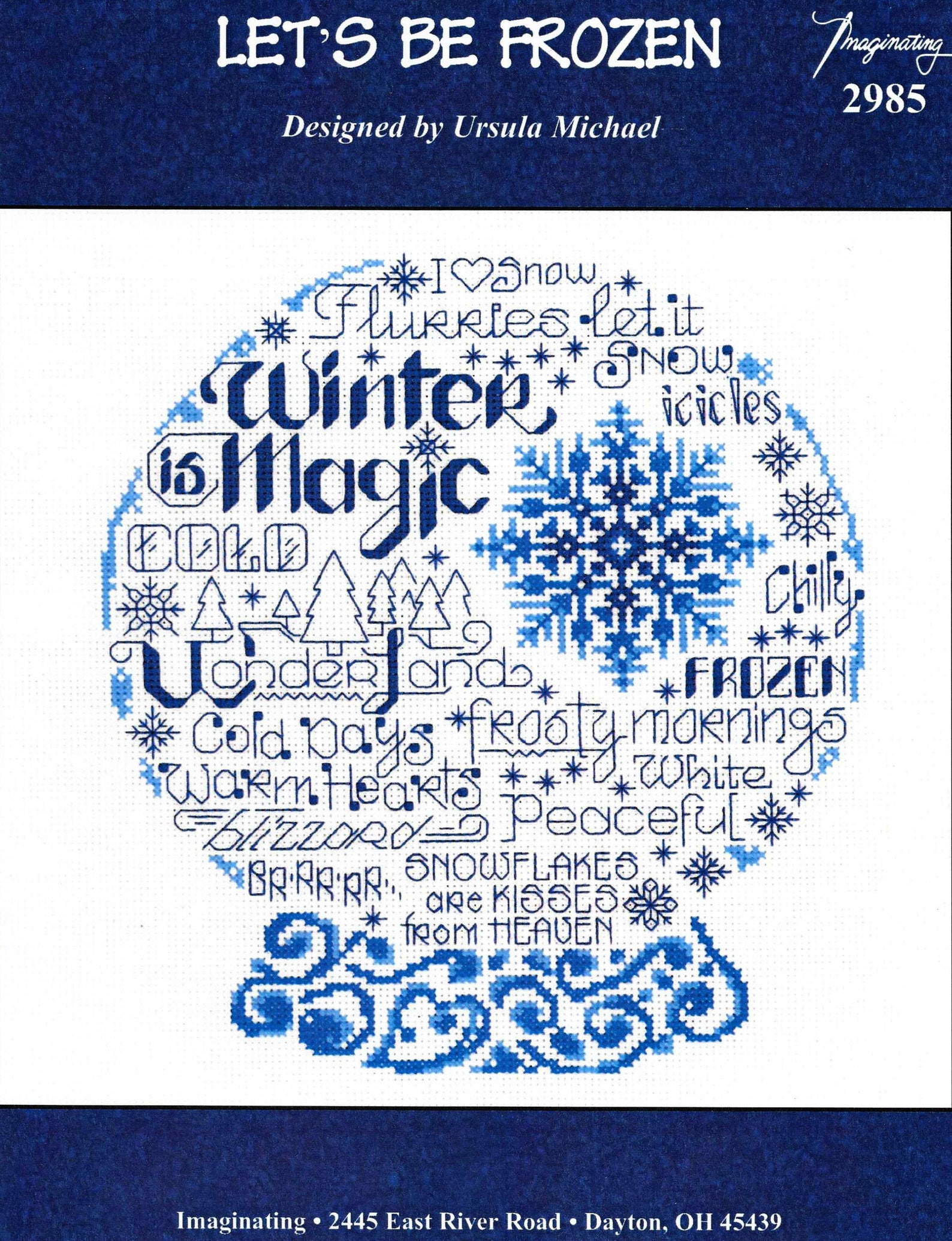 Counted Cross Stitch Pattern Let's Be Frozen Cross | Etsy