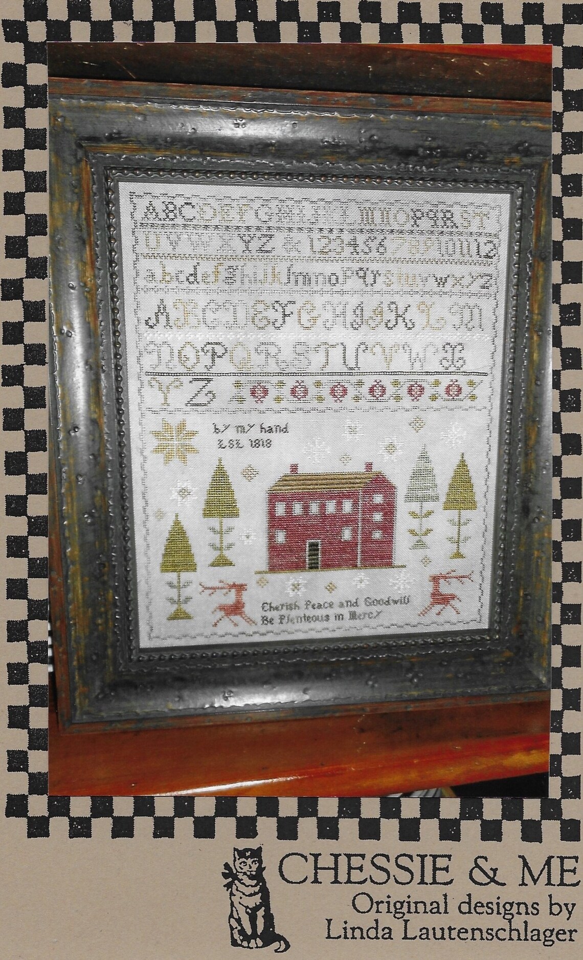 Counted Cross Stitch Pattern Peace & Goodwill Sampler Cross - Etsy