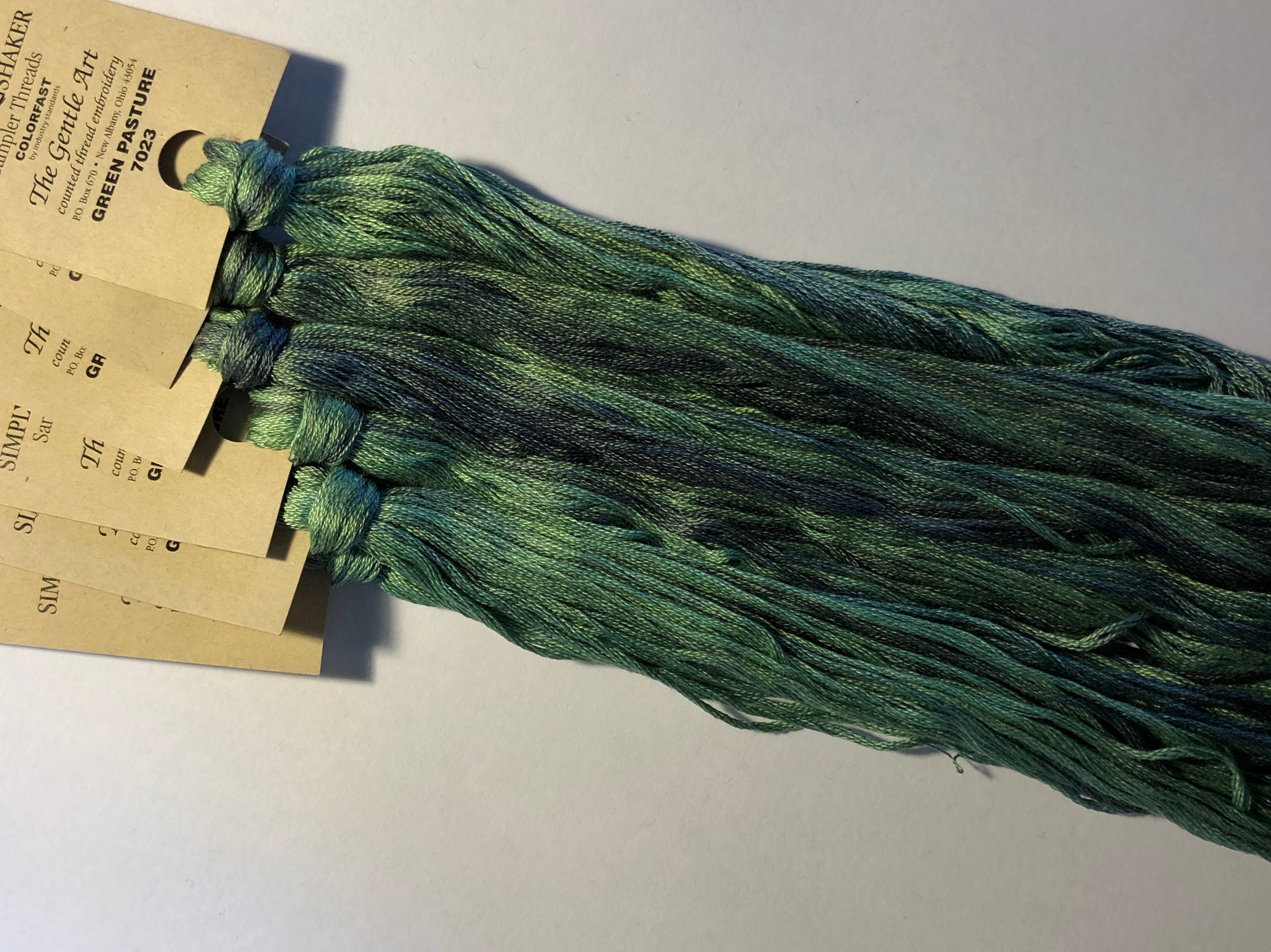 Gentle Art, Simply Shaker Threads, Green Pasture, #7023, 10 YARD Skein ...