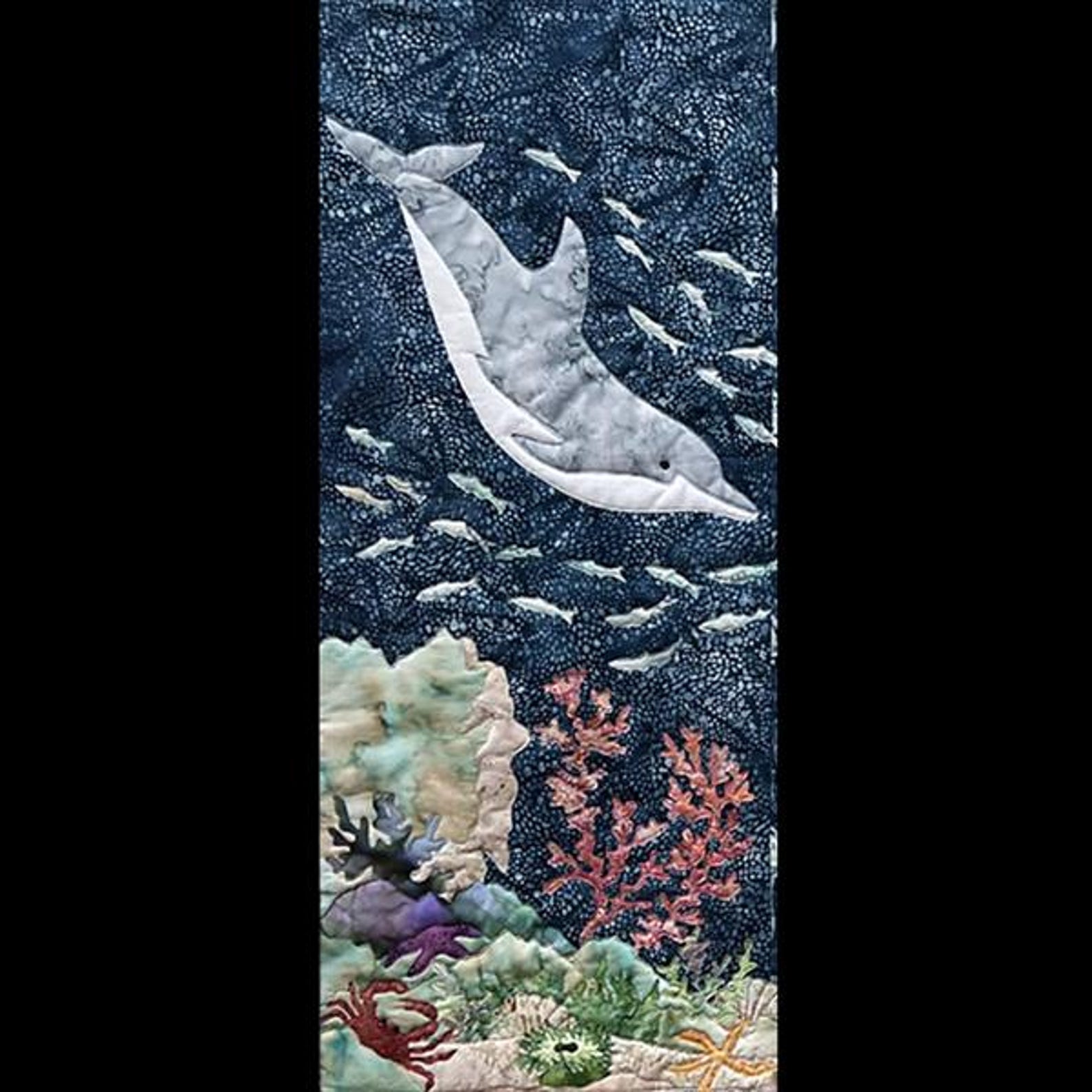 Quilt Pattern, Poetry of the Sea, Dolphin, Sea Turtles, Pufferfish ...