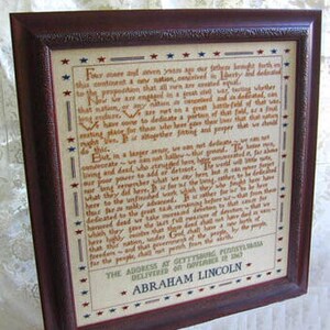 Counted Cross Stitch Pattern, 272 Words, Sampler, Bicentennial Sampler ...