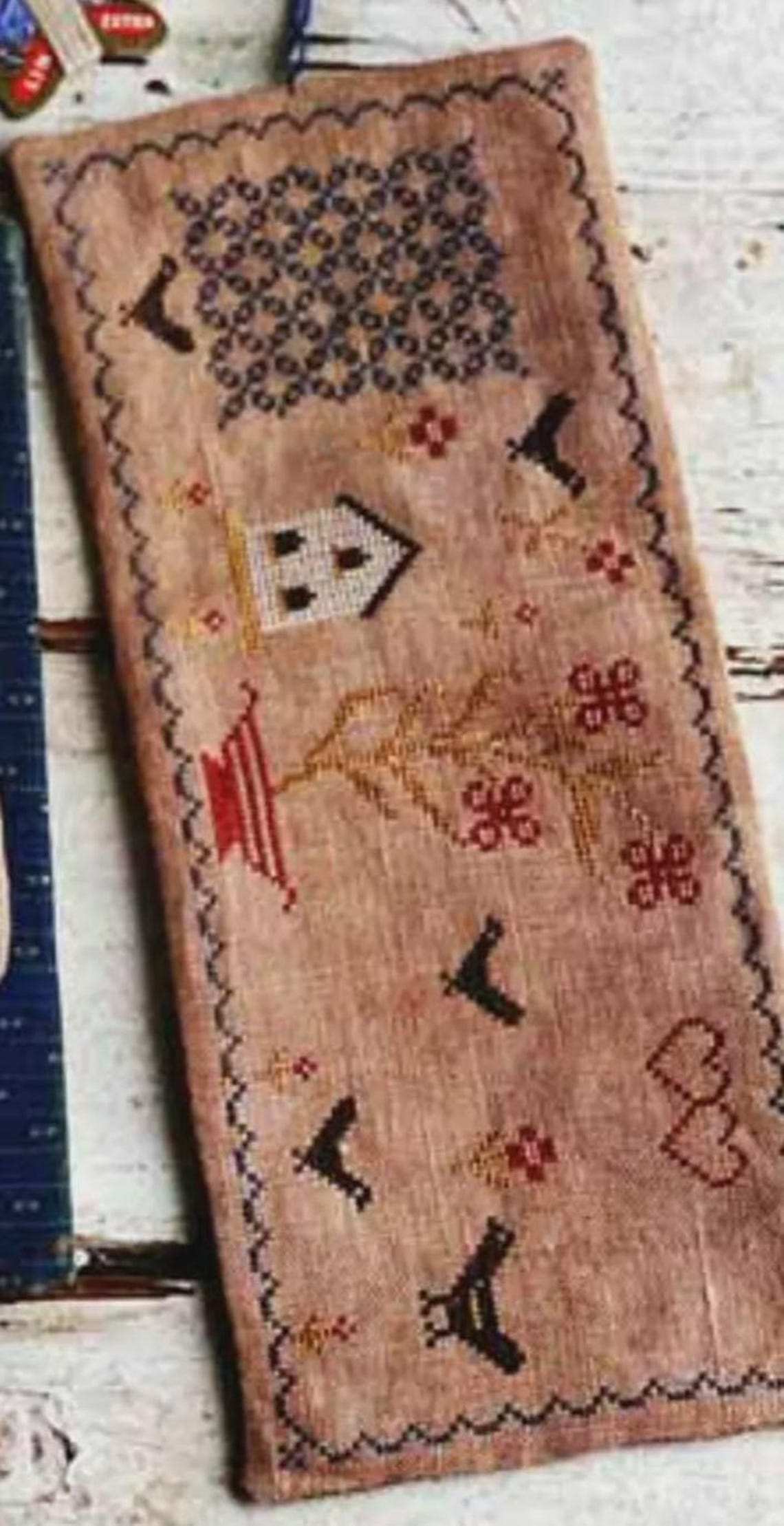 Counted Cross Stitch Pattern, Henny Penny and Sewing Roll, Animal ...