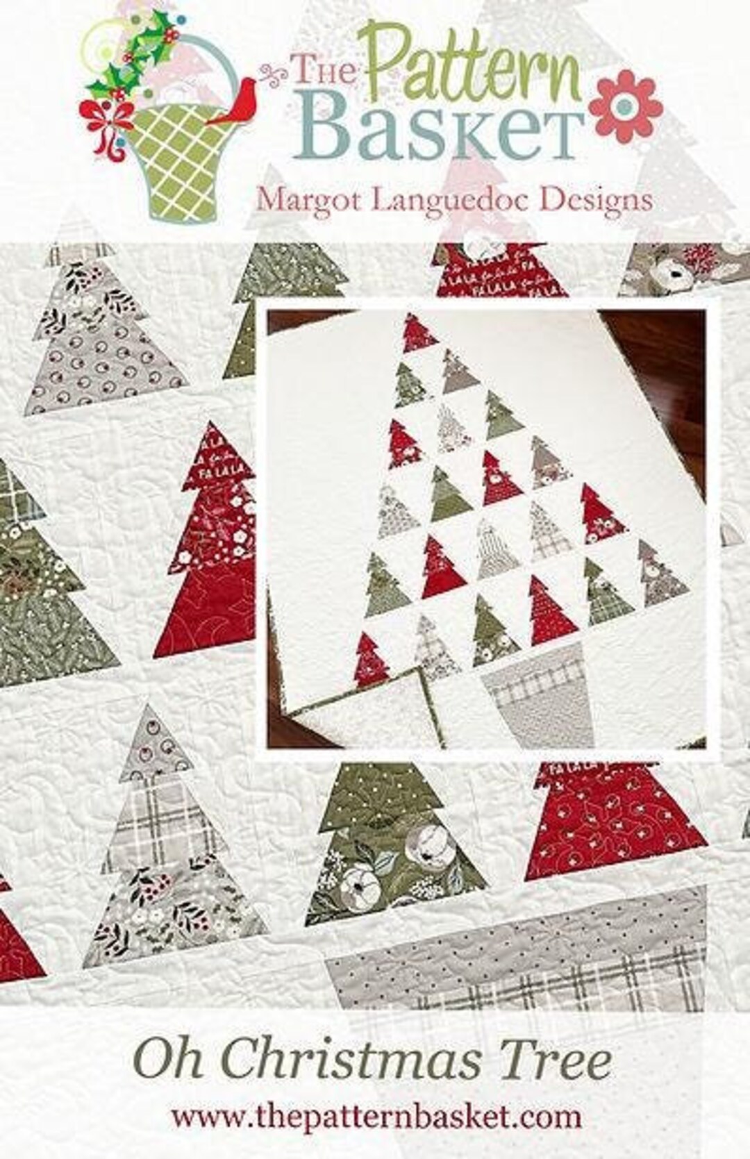 Quilt Pattern, Oh Christmas Tree, Cottage Decor, Pieced Quilt, Wall ...