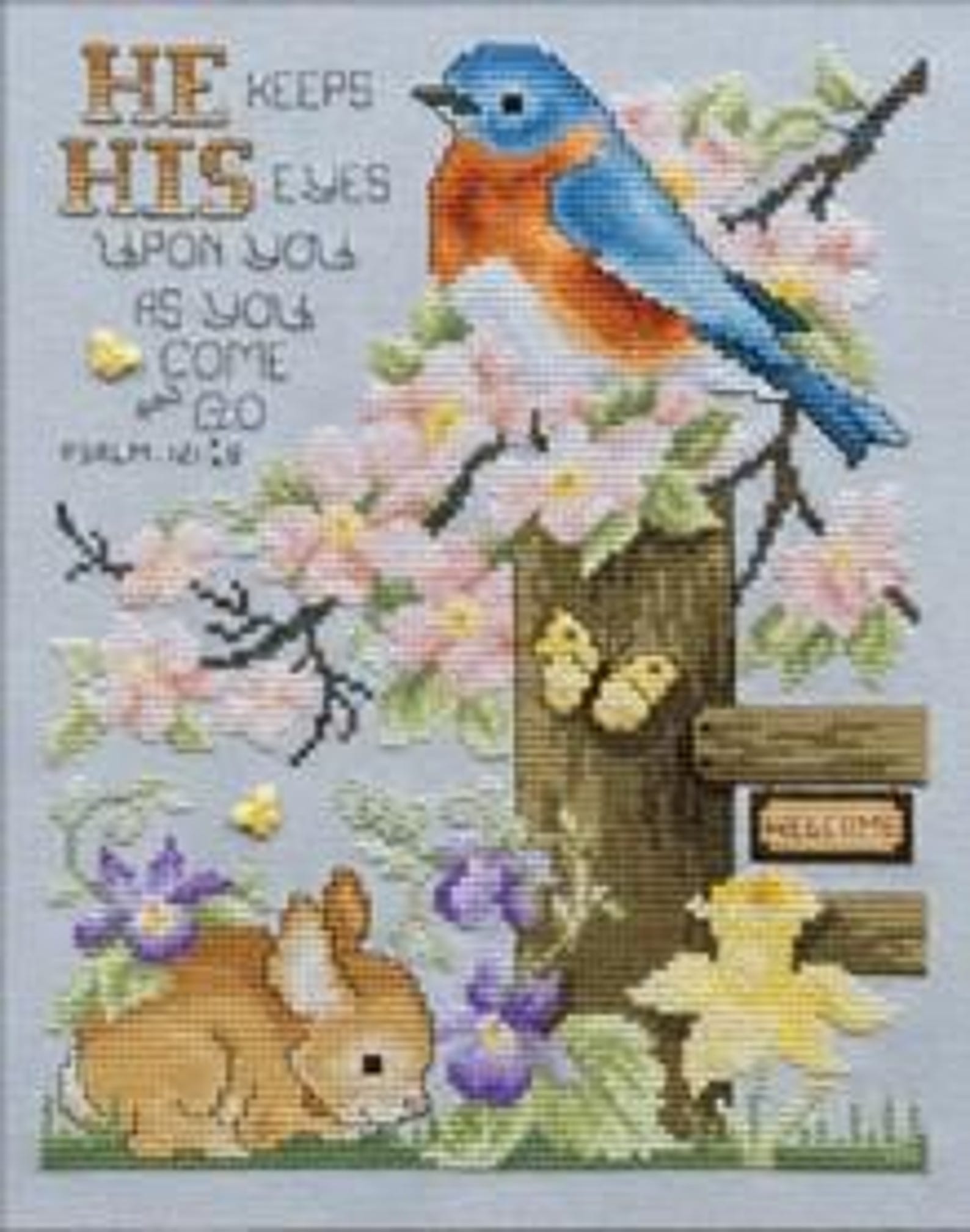 Counted Cross Stitch Pattern, His Eyes, Faith, Religious, Pillow ...