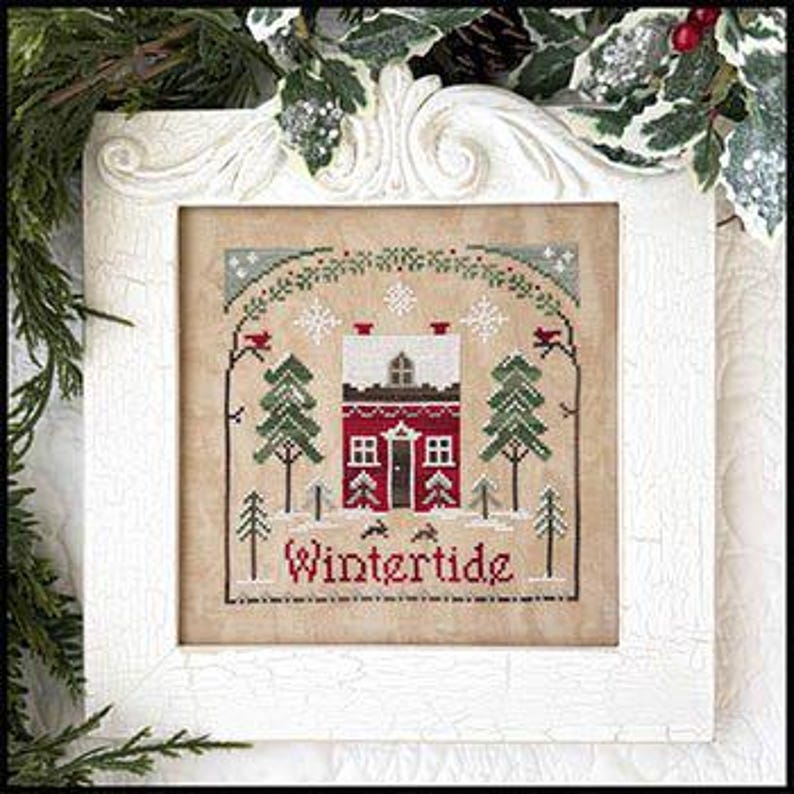 Counted Cross Stitch Pattern, Wintertide, Christmas Decor, Cardinals ...