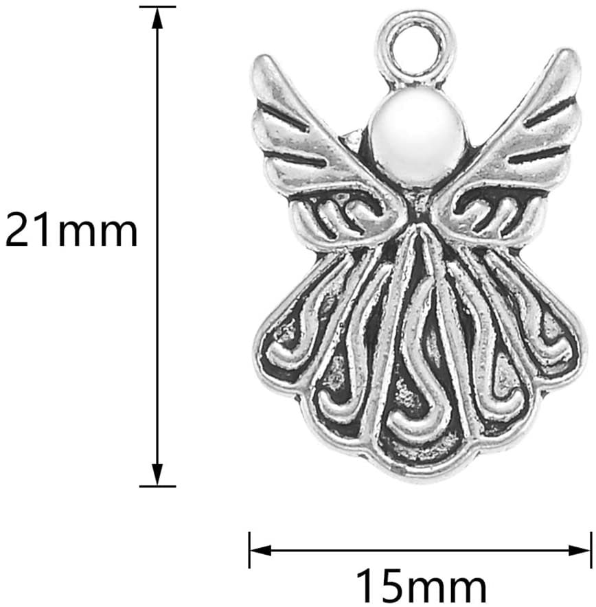 Charm, Tibetan Angel, Guardian Angel, Angel Charm, Silver Tone Angel ...