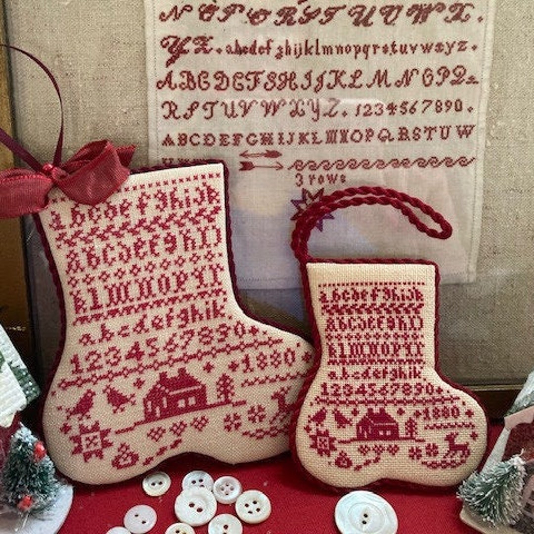 Counted Cross Stitch Pattern, A Bristol Stocking, English Motifs ...