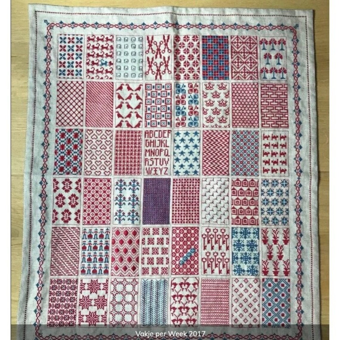 Counted Cross Stitch Pattern, Vakje per Week 2017, Dutch Bird Motifs ...