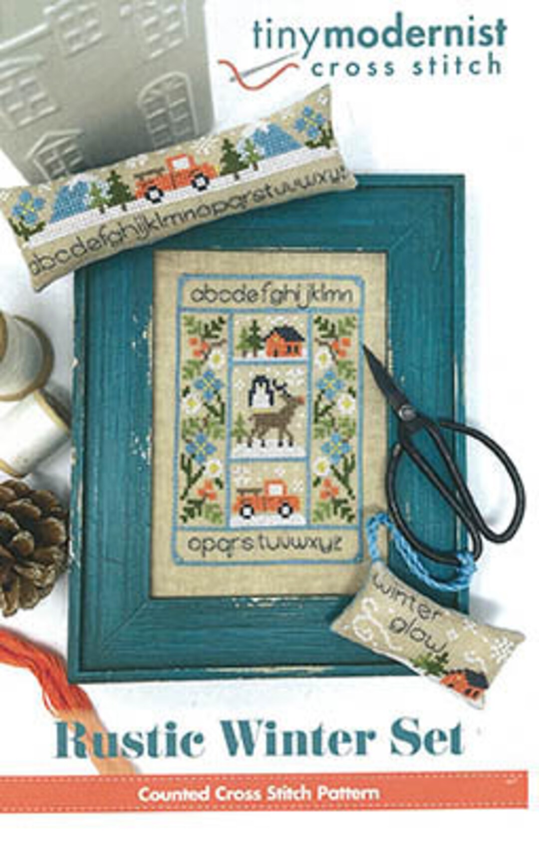 Counted Cross Stitch Pattern, Rustic Winter Set, Winter Sampler ...