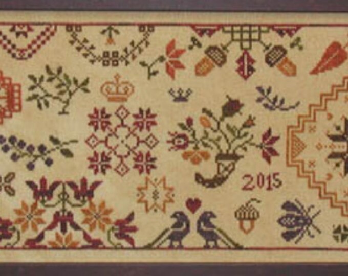 Counted Cross Stitch Pattern, Autumn Quaker, Flower Motifs, Autumn ...