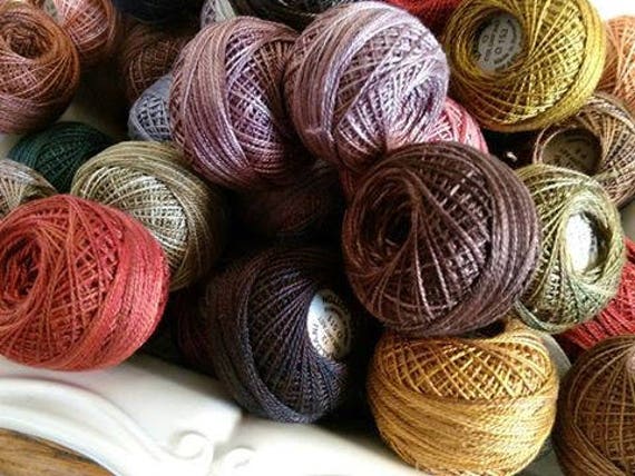 Valdani Thread Size 8 JP11 Valdni Perle Cotton Heavenly Hue Embroidery Thread Variegated Thread Hand Dyed Thread Wool Applique Etsy