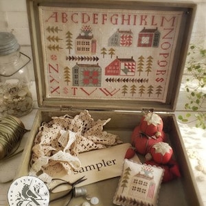 Counted Cross Stitch Pattern, Saltbox Quilt Sampler, Saltbox Houses ...