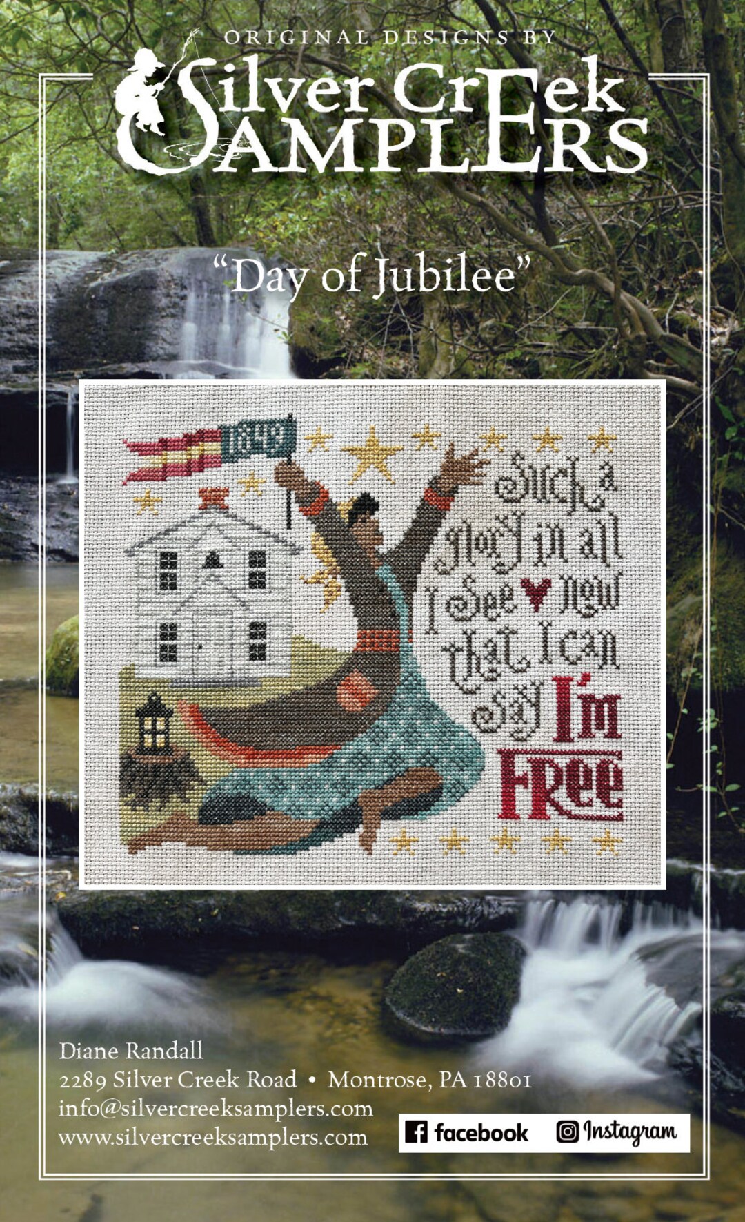 Counted Cross Stitch Pattern, Day of Jubilee, Colonial Decor, Patriotic ...