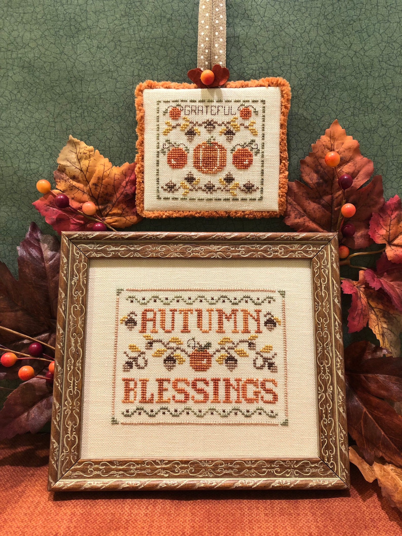 Counted Cross Stitch Pattern Autumn Blessings Harvest | Etsy