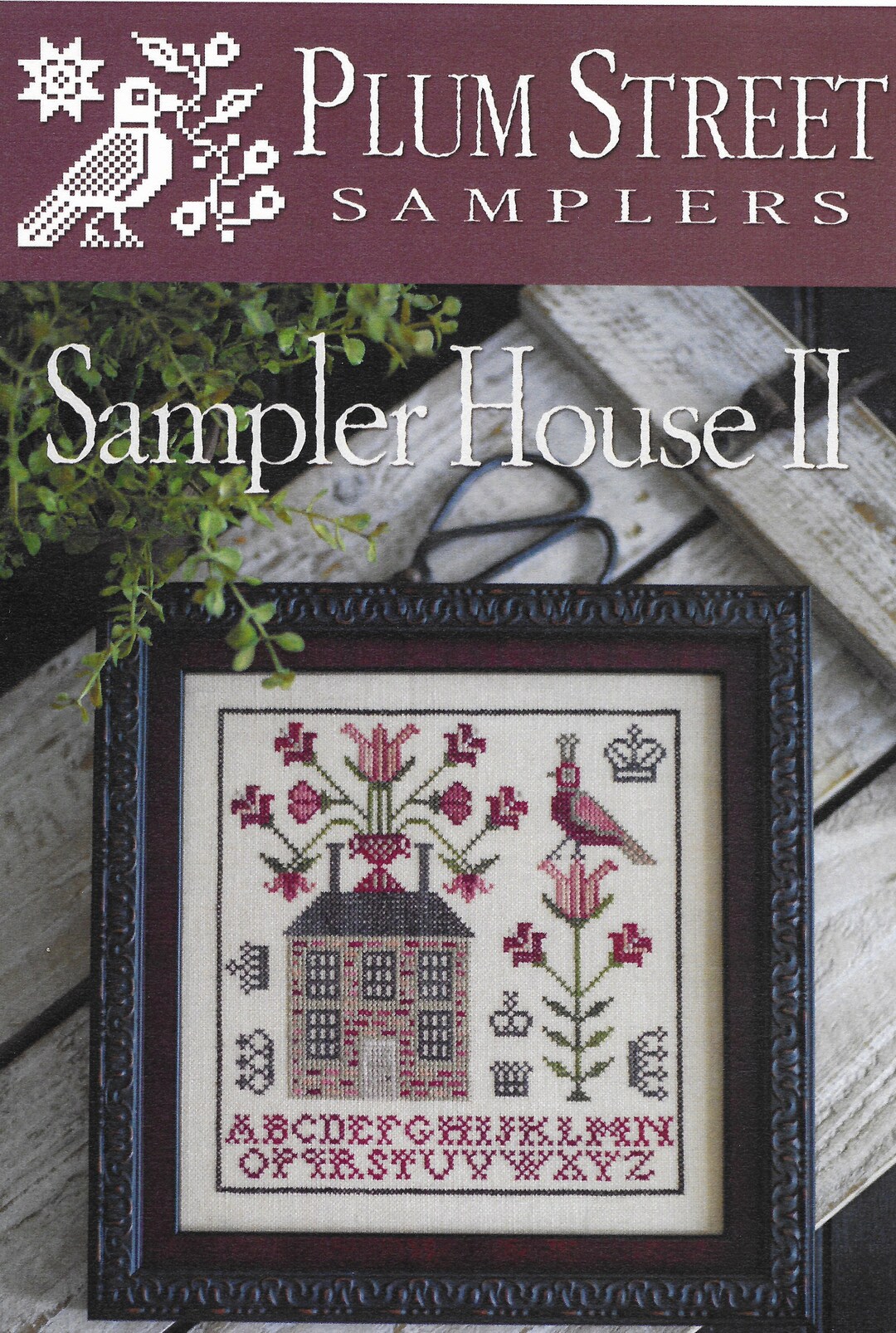 Counted Cross Stitch Pattern, Sampler House II, Primitive Decor ...