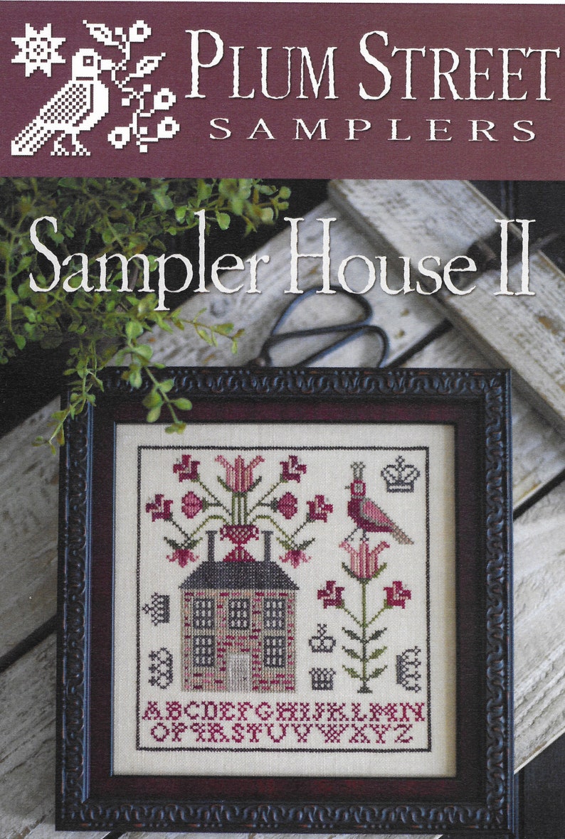 Counted Cross Stitch Pattern Sampler House II Primitive - Etsy