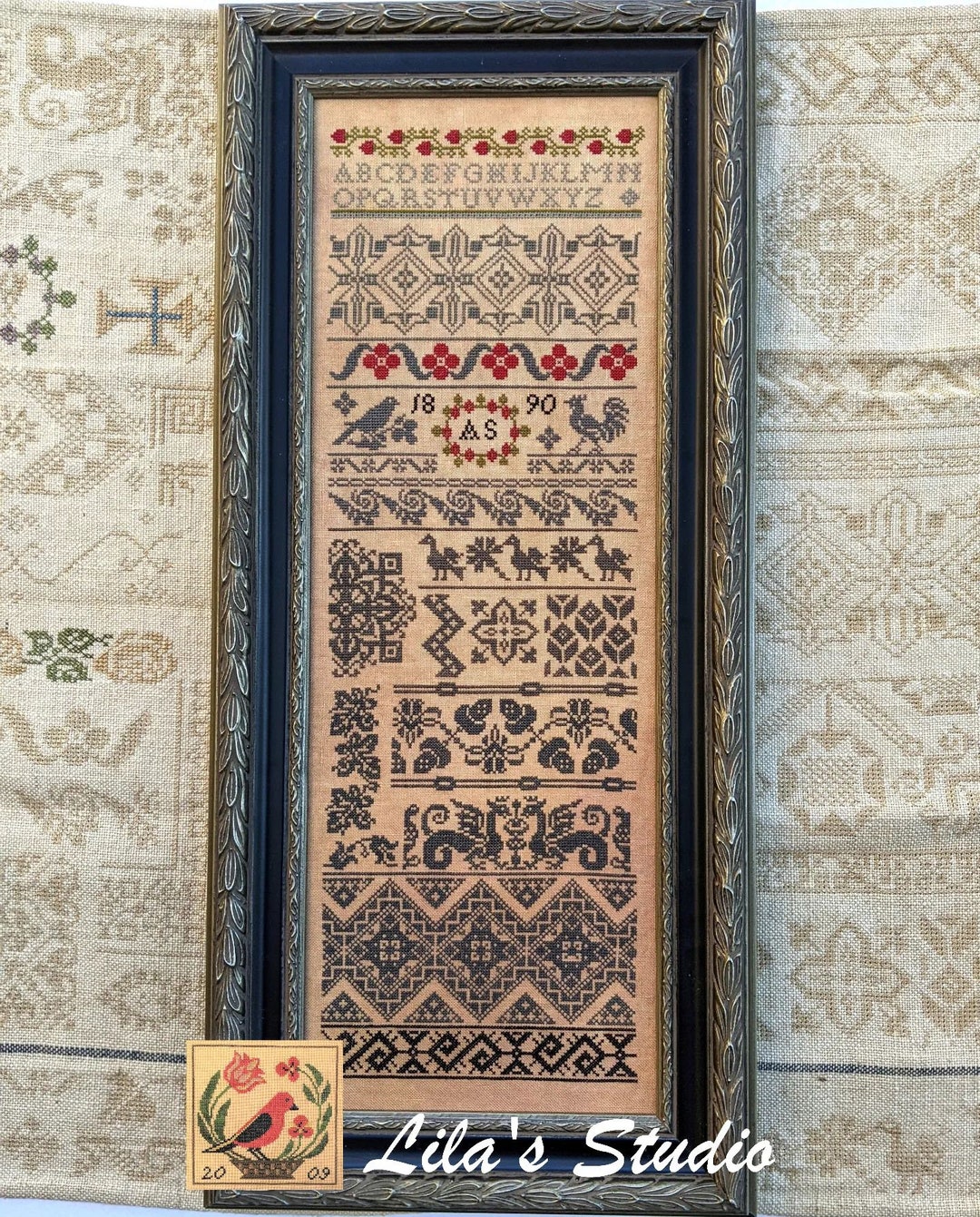 Counted Cross Stitch Pattern, A S Sampler 2 , Adaptation Sampler ...