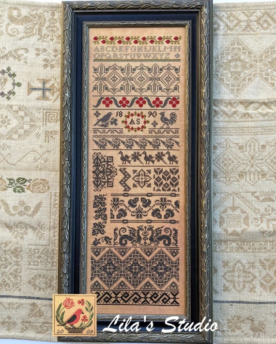 Counted Cross Stitch Pattern A S Sampler 2 Adaptation | Etsy