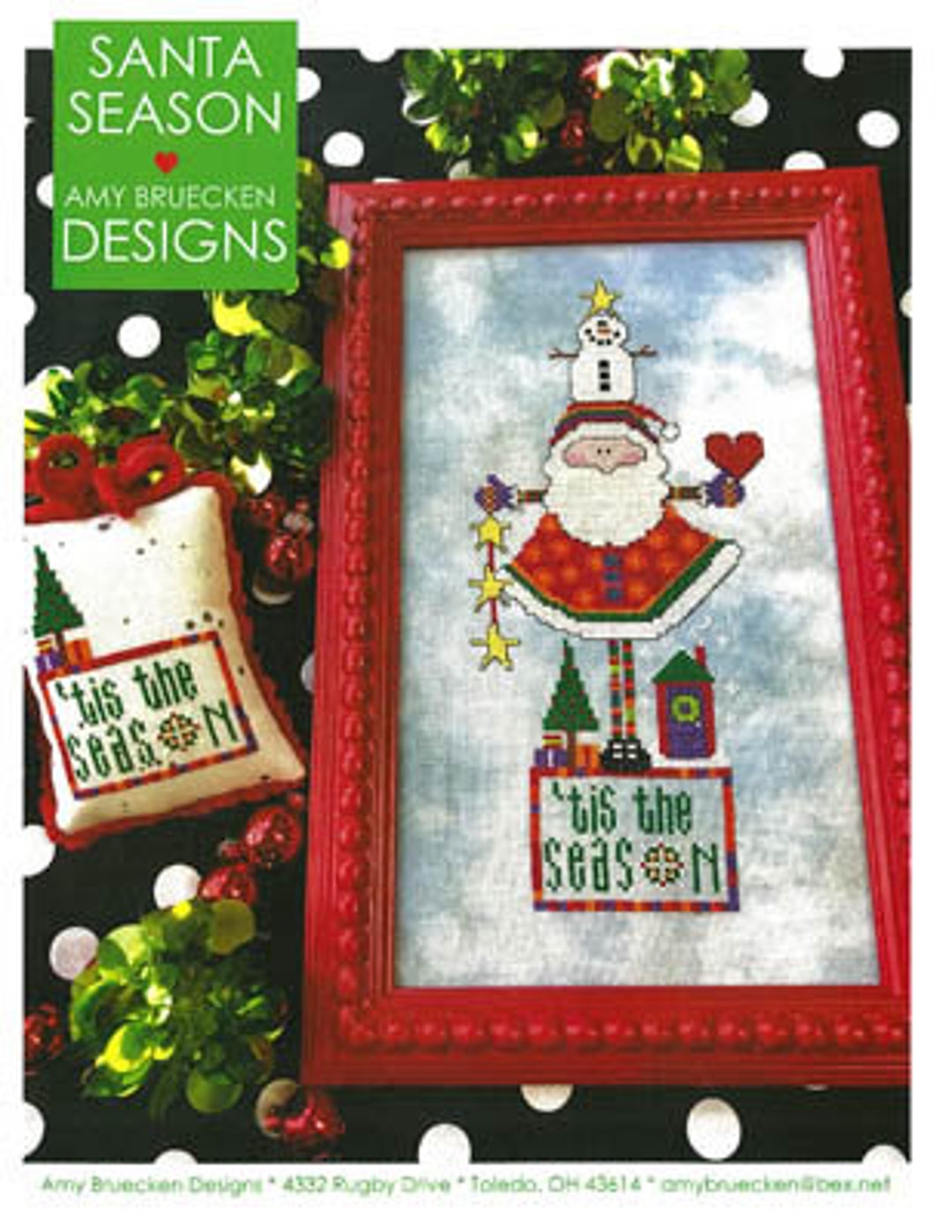 Counted Cross Stitch Pattern, Santa Season, Christmas Decor, Santa ...