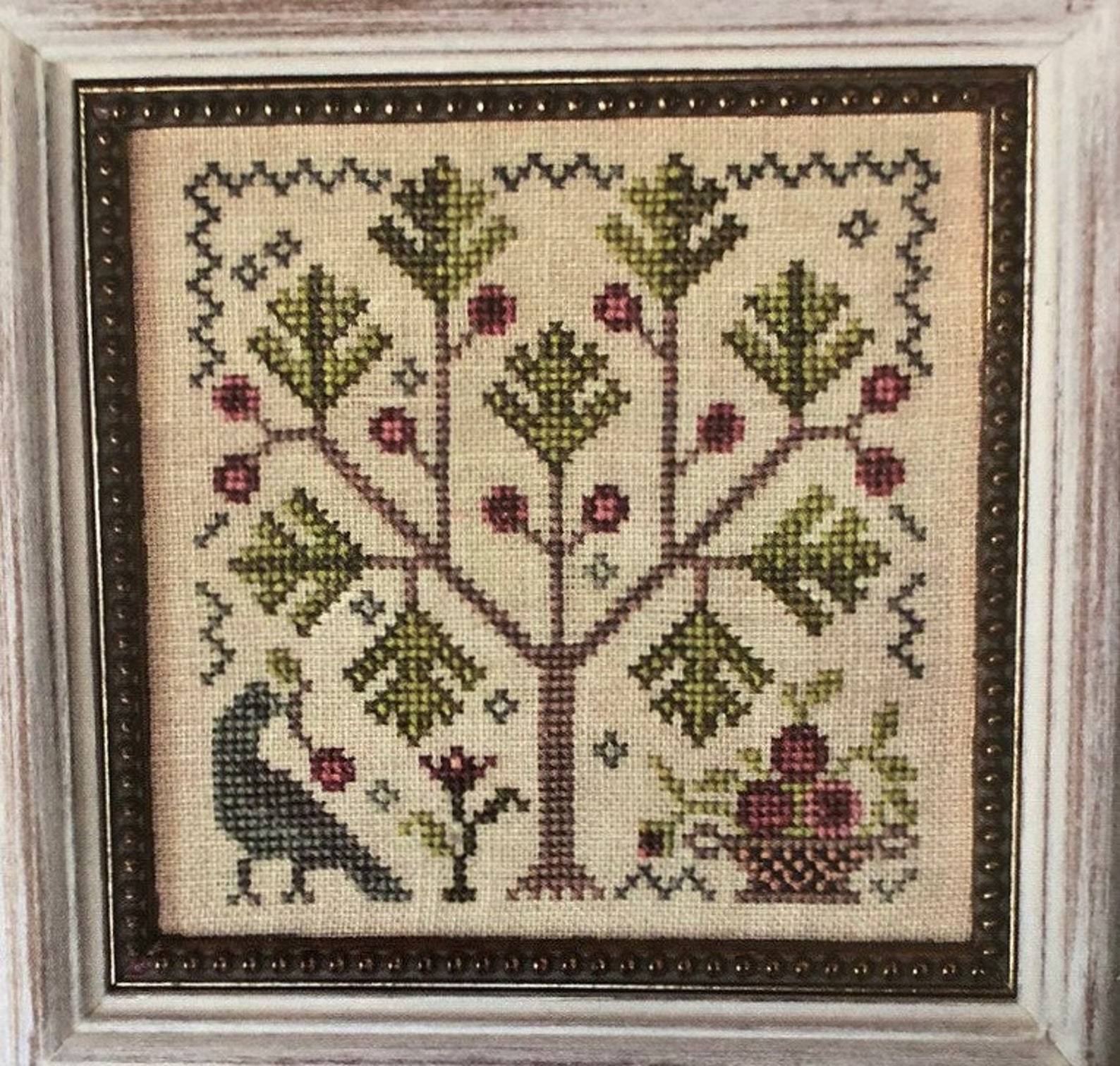 Counted Cross Stitch Pattern, Apple Orchard, Apple Tree, Apple Basket ...