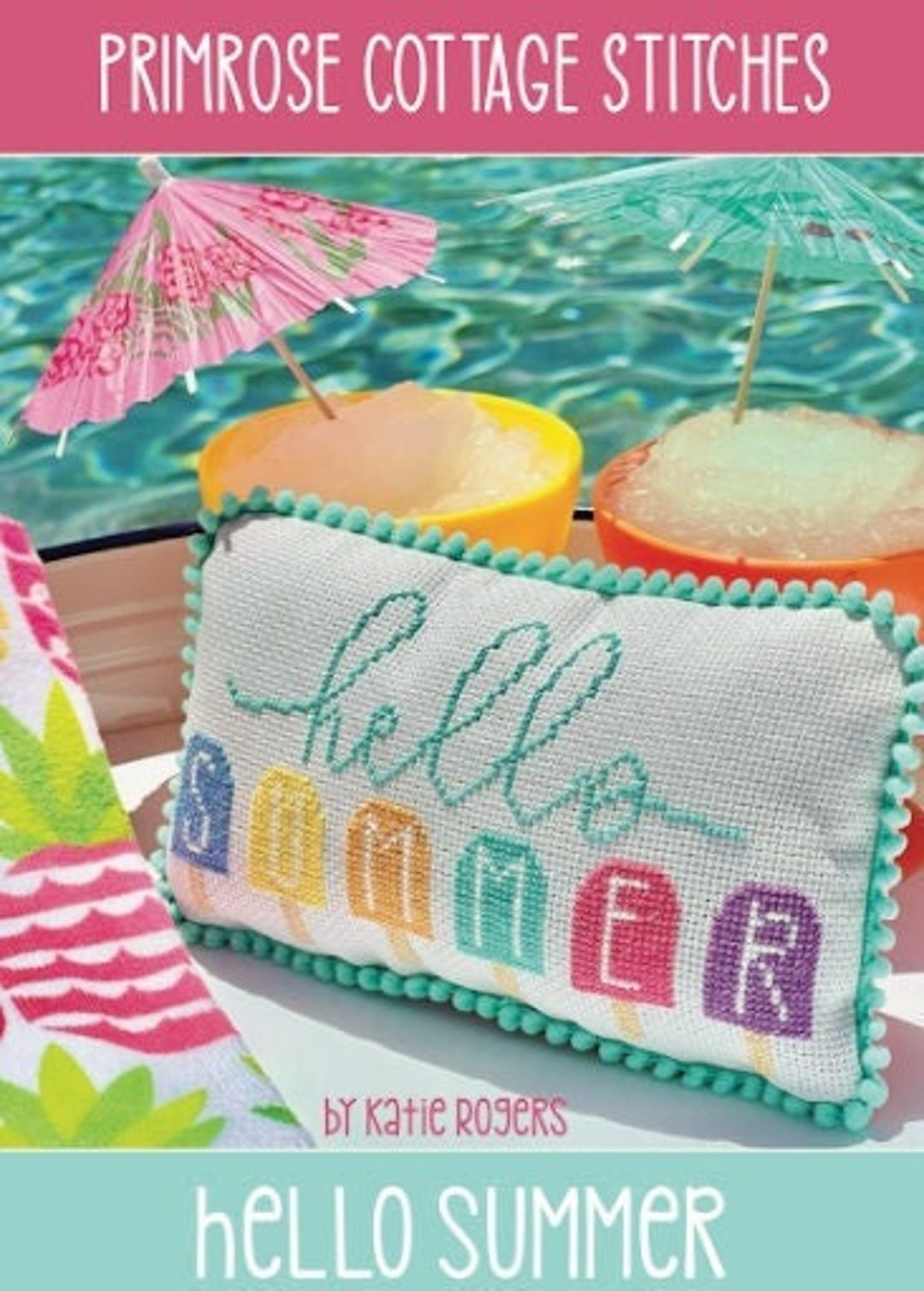 Counted Cross Stitch Pattern, Hello Summer, Hello Series, Summer Decor ...