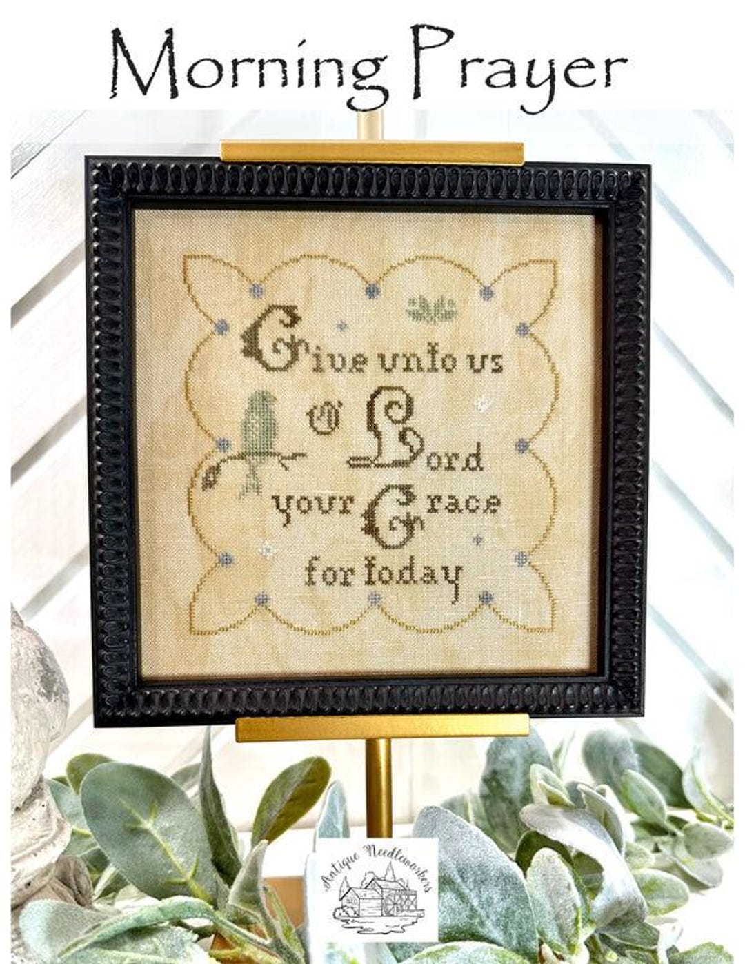 Pre-order, Counted Cross Stitch Pattern, Morning Prayer, Religious ...