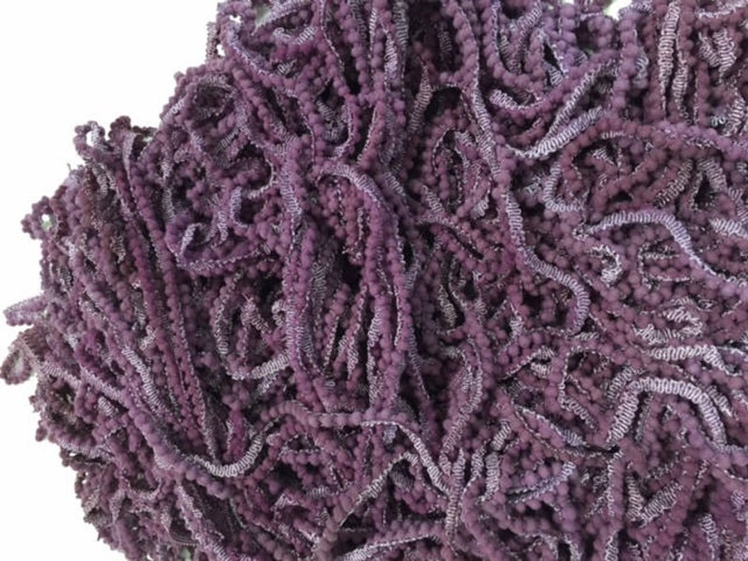 Pom Pom Trim, Grape Fizz, Lady Dot Creates, Pom Poms, Hand Dyed Pom ...