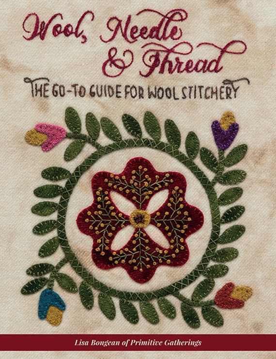 Softcover Book Wool Needle & Thread Wool Applique Fall | Etsy