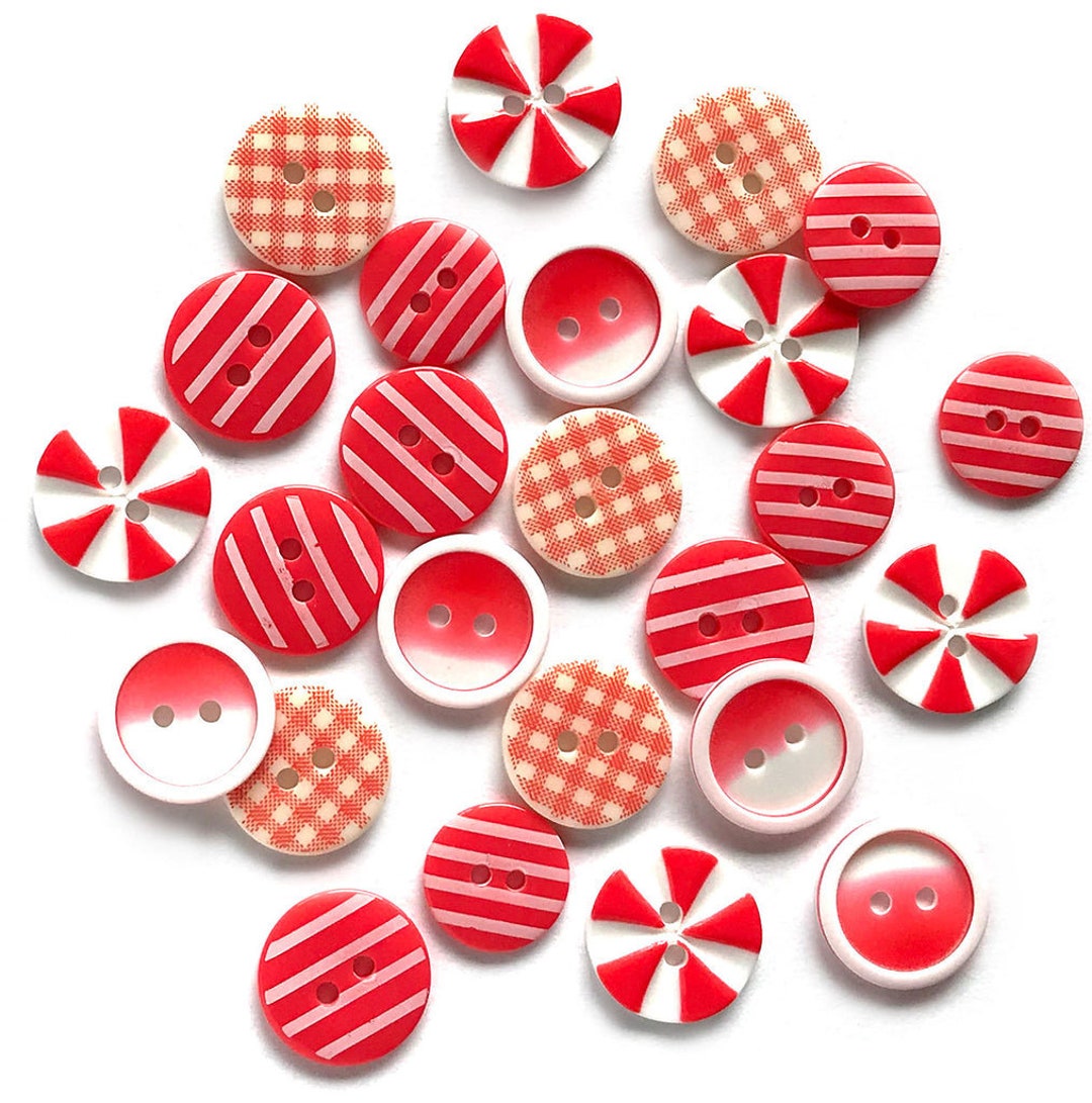 Button Fusion, Red Carpet, Two Tone Buttons, Swirl Buttons, Striped ...