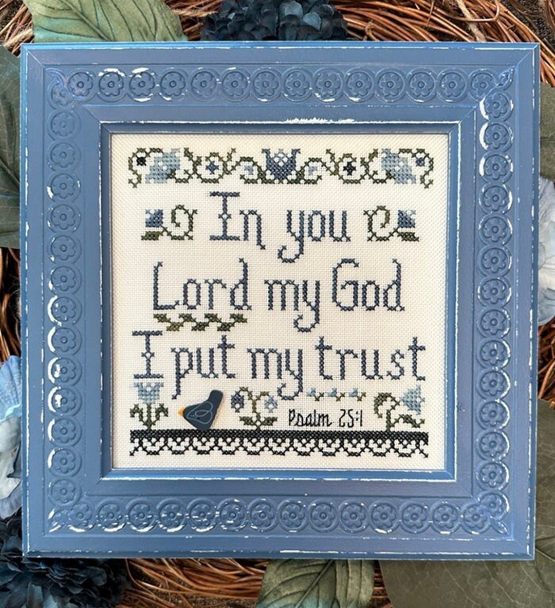 Counted Cross Stitch Pattern, in You, I Put My Trust, Inspirational ...