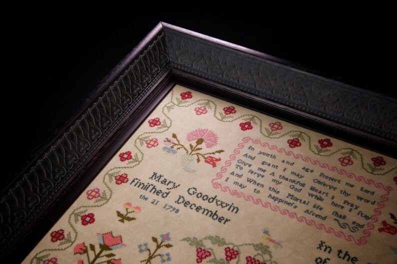 Counted Cross Stitch Pattern Mary Goodwin 1798 Reproduction - Etsy