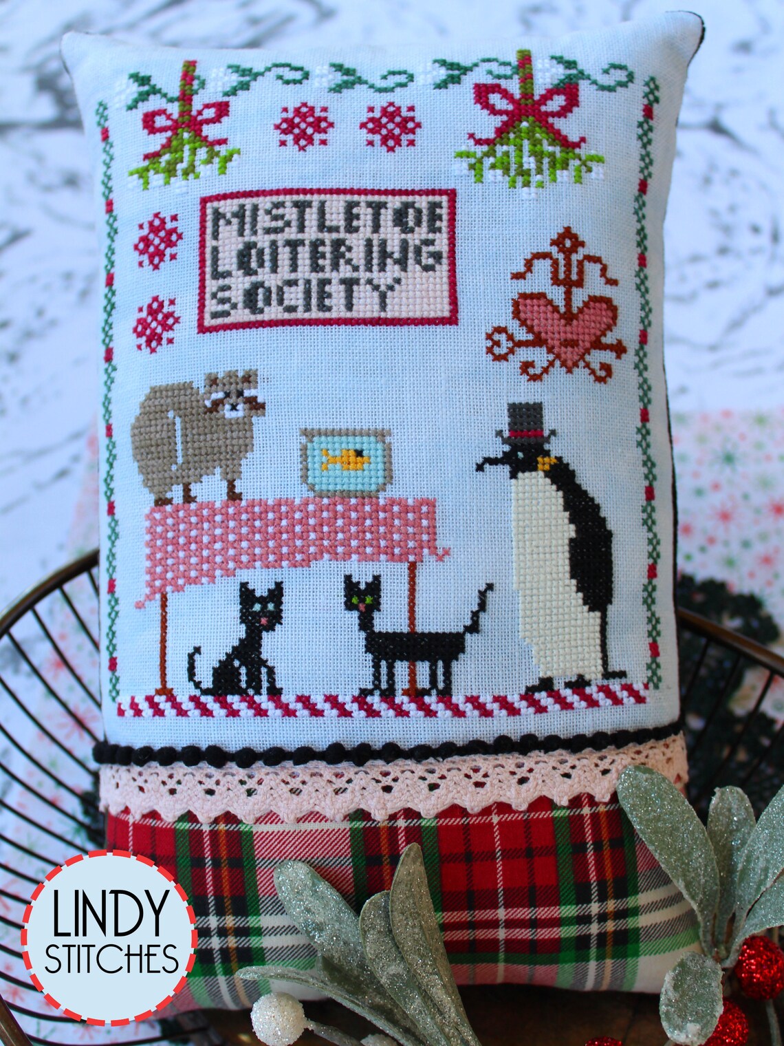 Counted Cross Stitch Pattern Mistletoe Loitering Society - Etsy