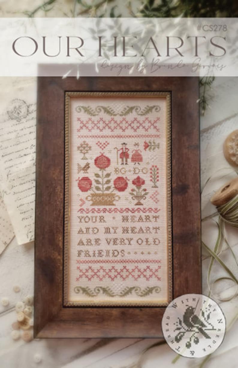 Counted Cross Stitch Pattern Our Hearts Sampler Cross - Etsy