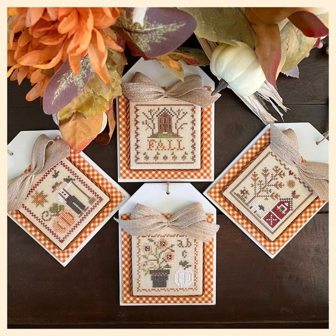 Counted Cross Stitch Autumn Petites Fall Decor Autumn - Etsy