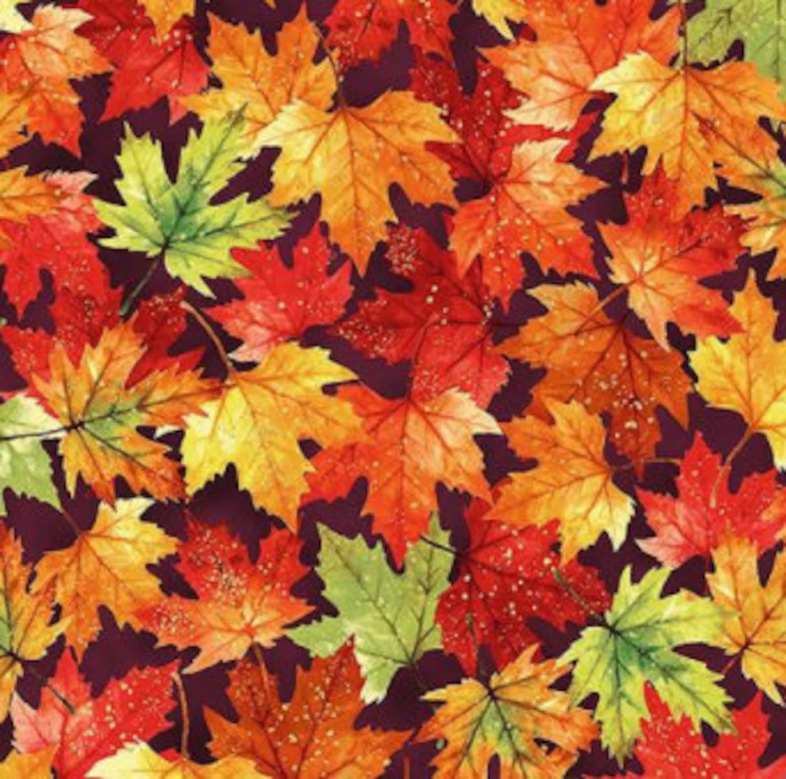 Quilt Fabric Autumn is in the Air Fall Fabrics Sunflowers - Etsy