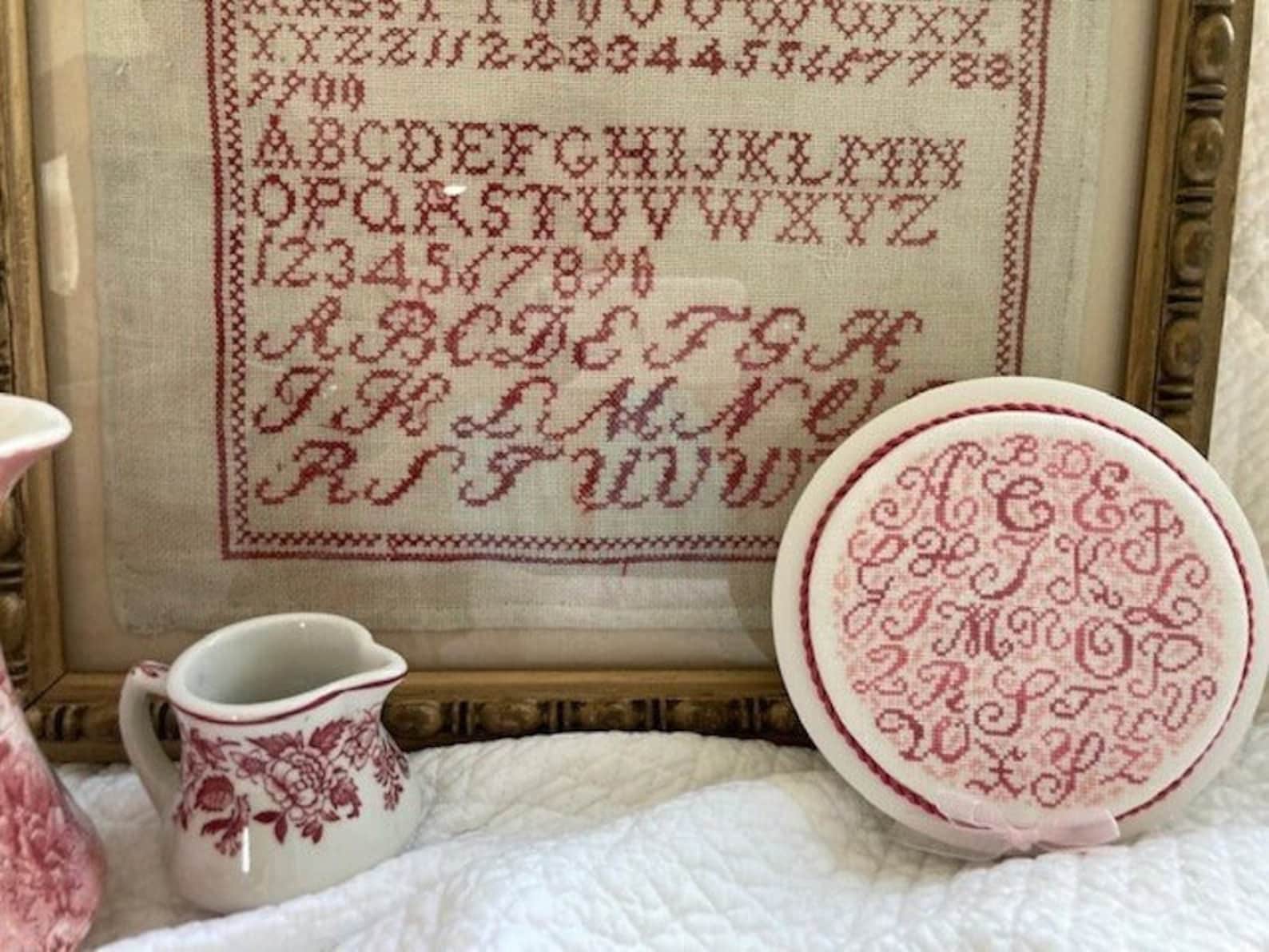 Counted Cross Stitch Pattern Alphabet in the Round Sweet | Etsy